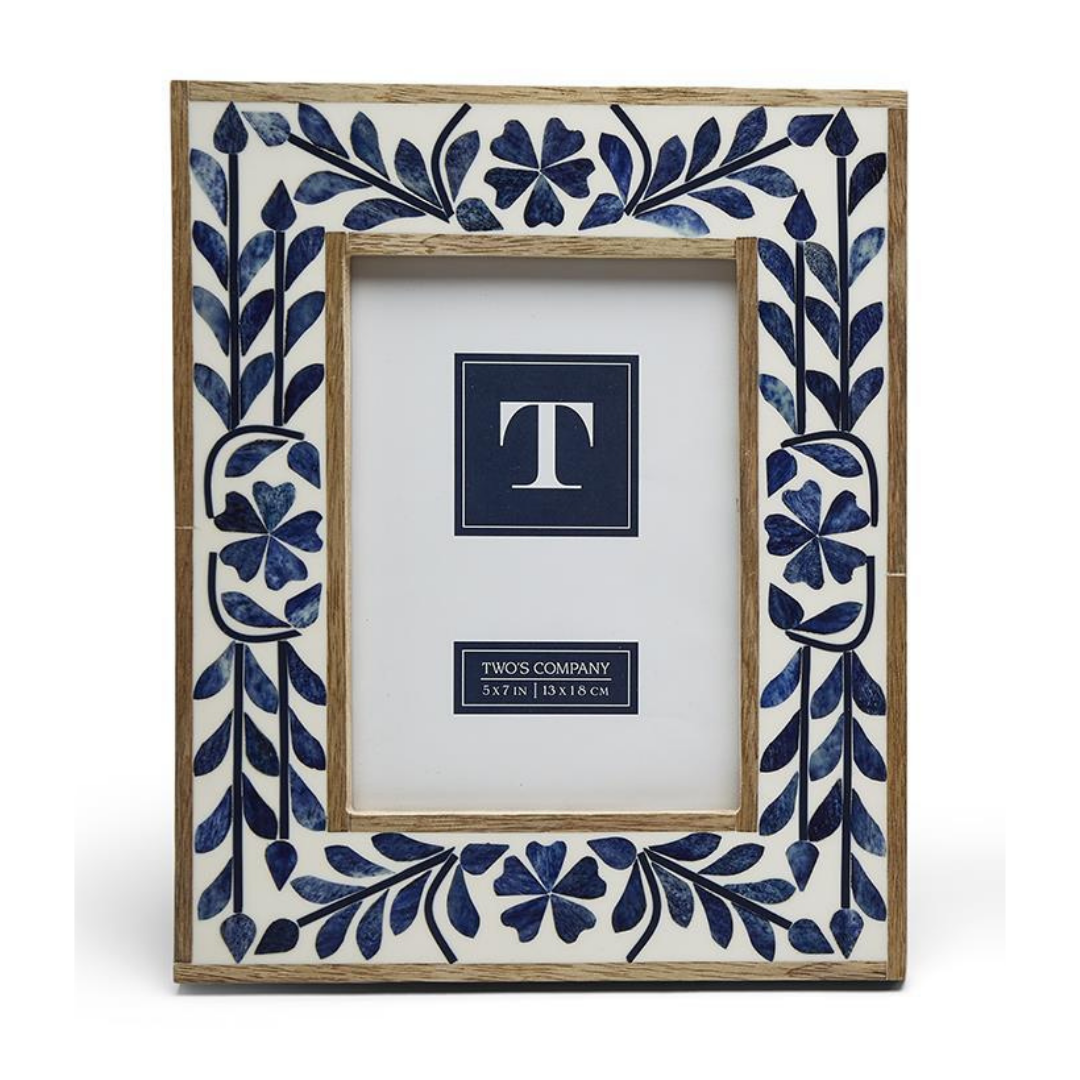 Indigo Inlay Picture Frame – Katherine Young Home